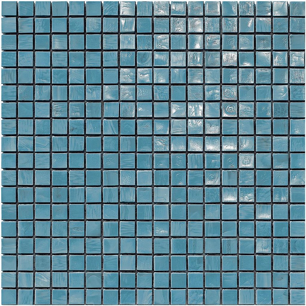 Turquoise 3, 5/8" x 5/8" Glass Tile | Mosaic Tile by SICIS – AquaBlu ...