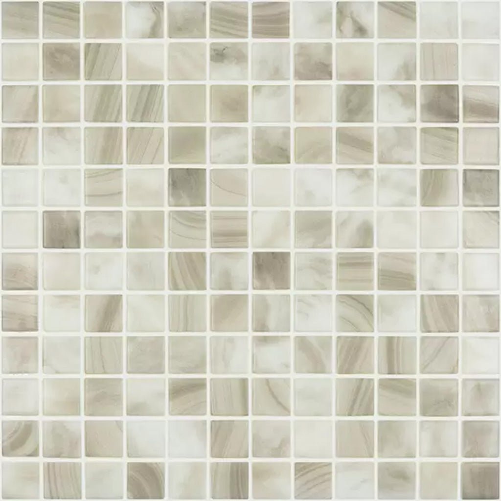 Nature Matte Sea Salt, 1" x 1" Glass Tile | Vidrepur Nature