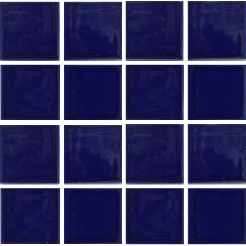 Cobalt Blue, 3" x 3" | VIP-713 | Fujiwa Porcelain Pool Tile – AquaBlu ...