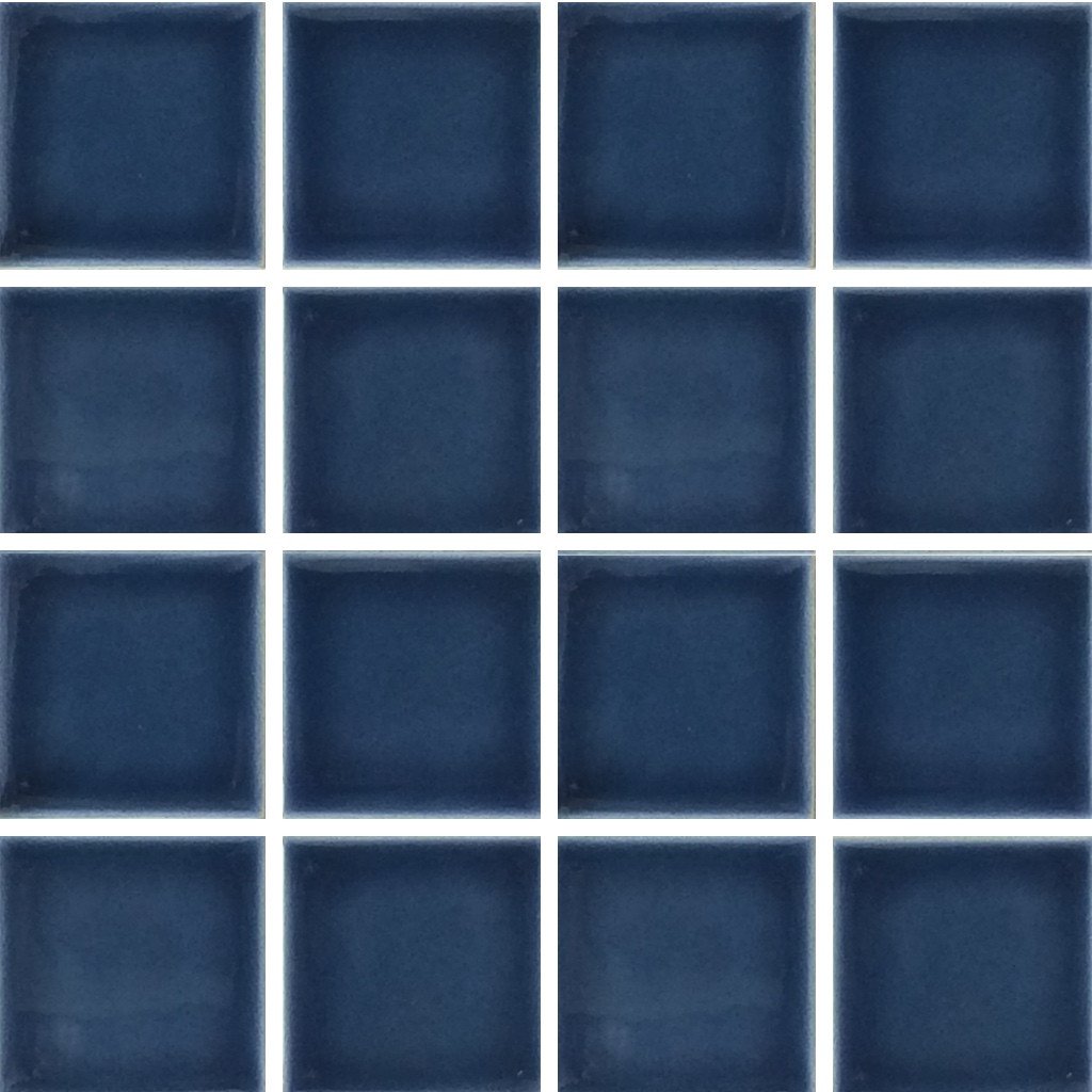 Navy Blue, 3" x 3" | VIP-917 | Fujiwa Porcelain Pool Tile – AquaBlu Mosaics