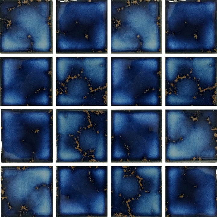 Terra Blue, 3" x 3" | VIP-925 | Fujiwa Porcelain Pool Tile – AquaBlu ...