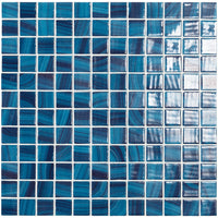 Dark Blue, 1" x 1" Glass Tile | Vidrepur Nature Collection – AquaBlu ...