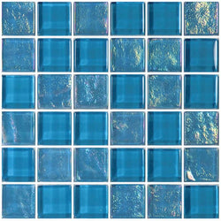 Azure, 1" x 1" Tile | GT82323B12 | Mosaic Glass Tile – AquaBlu Mosaics