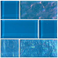 Azure, Mixed Tile | GT8M4896B12 | Mosaic Glass Tile – AquaBlu Mosaics