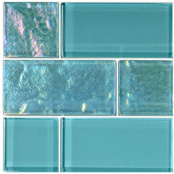 Turquoise, Mixed Tile | GT8M4896T4 | Mosaic Glass Tile – AquaBlu Mosaics