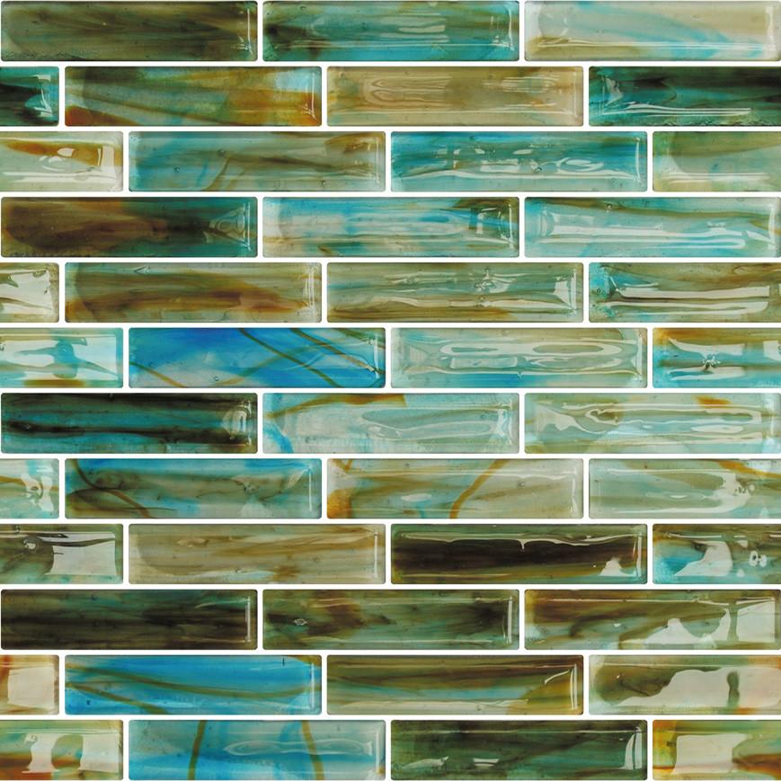 Cosmic Ray, 1" x 4" Pool Tile | SF0270L | Hirsch Mosaic Glass Tile