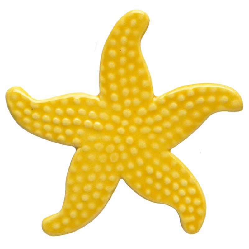 Starfish - Yellow | 102YE | Pool Mosaic