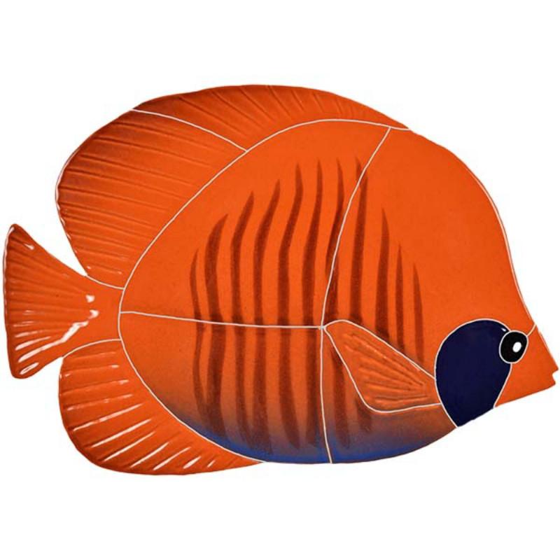 Tiger Tang - Orange | TTAORAS | Pool Mosaic – AquaBlu Mosaics